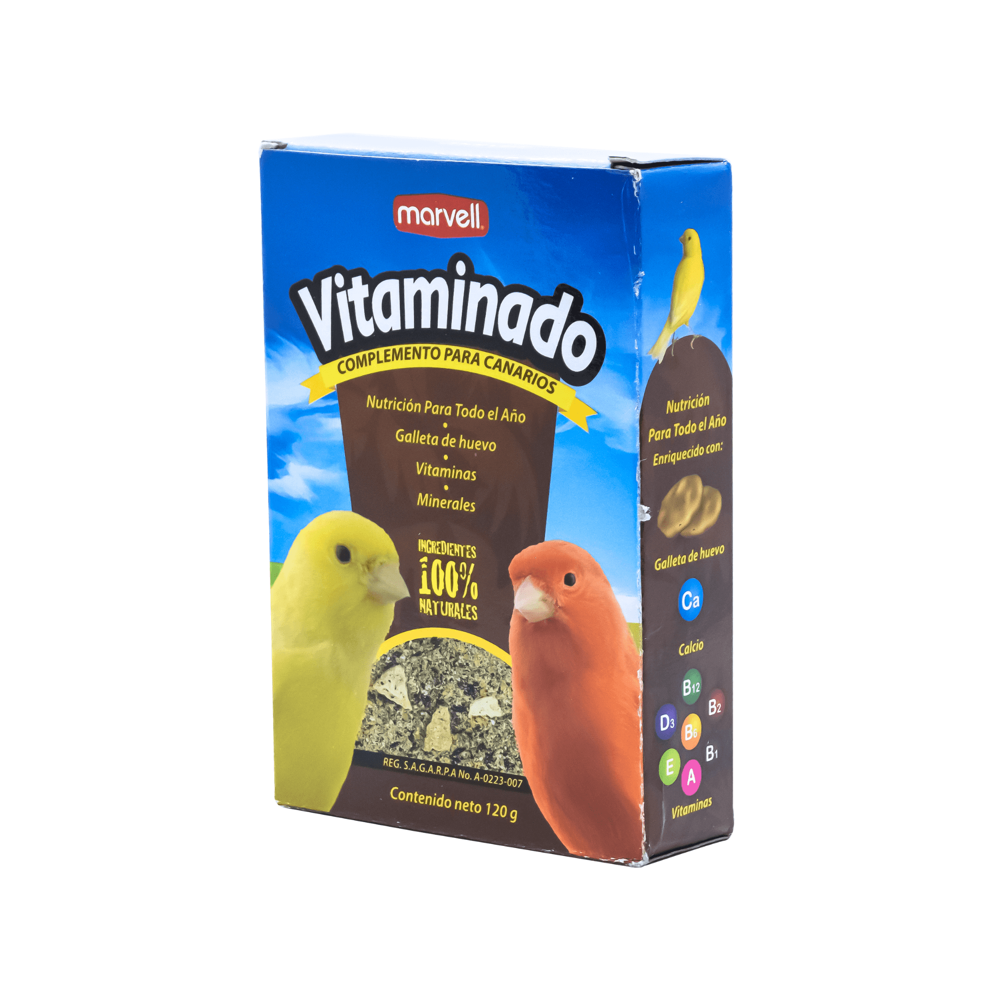 Complemento marvell Vitaminado 120 g – Alimento para Aves y Aves ...